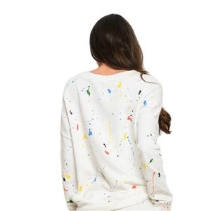 Sweaters | Women Long Sleeve Paint Splatter Sweater | Poshmark
